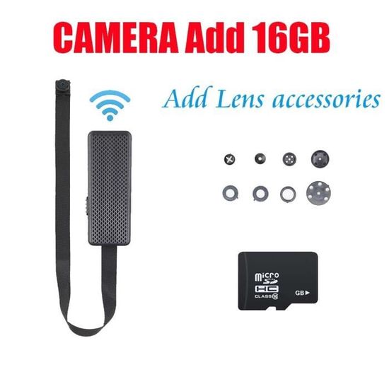 Caméra miniature,Mini caméra HD sans fil, caméscope Portable, WiFi IP ...