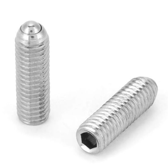 ZJCHAO poussoir à bille 20pcs / set vis de plongeur à ressort hexagonal ...