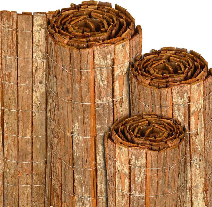 Sol Royal Canisse en ecorce 180x300cm SolVision R63 haie brise-vue jardin terrasse balcon ...