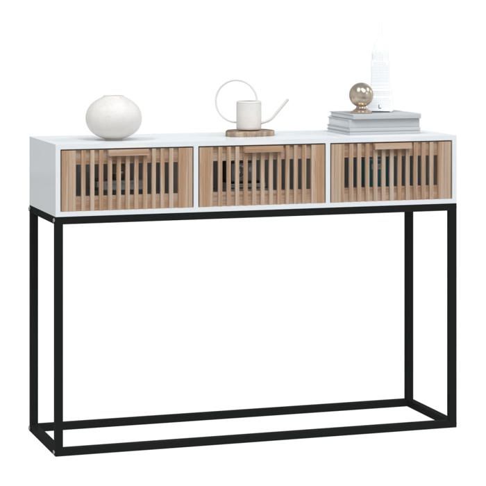 "Bon plan" Table console - JILI HOT - Console Meuble Entrée - blanc ...