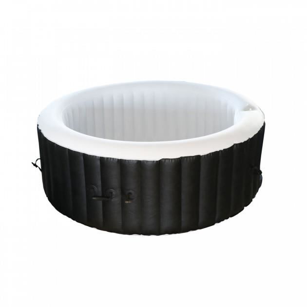 Bassin rond 4 places - Aquaspa PH050017 - black/white - Cdiscount Jardin