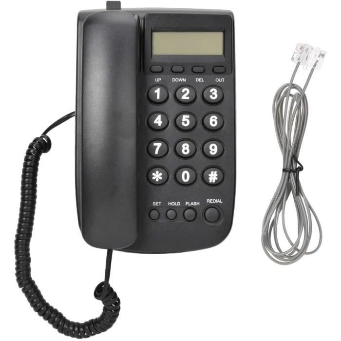 Téléphone Fixe - FSK/DTMF - Bureau/Mural - Fonction Flash - Blanc - Cdiscount Téléphonie