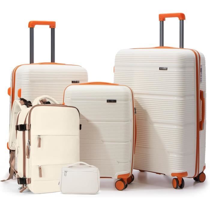 Set De 3 Valise De Voyage À Roulettes,Rigide Suitcase,Sets De Bagages ...