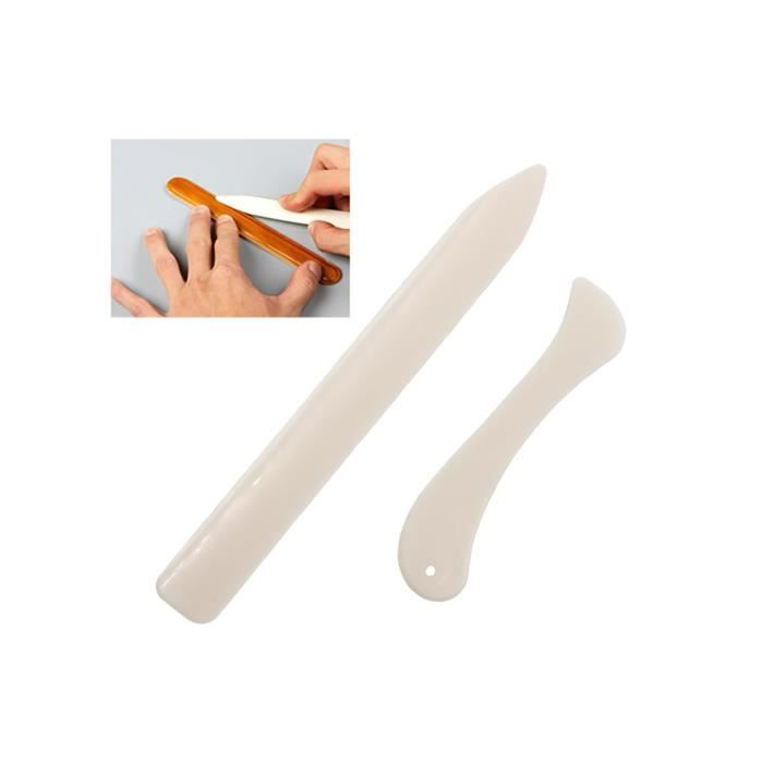 2 Pièces Plioir en Os Outil à Plier, Plioir Scrapbooking Plieur à ...