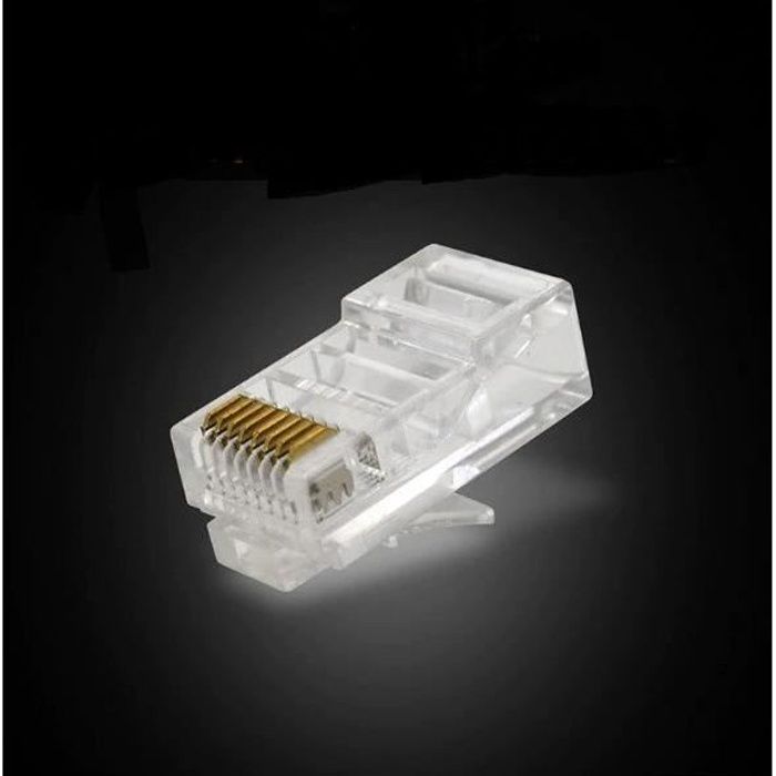 1 X fiche RJ45 tête a sertir Connecteur réseau LAN Prise Ethernet ...