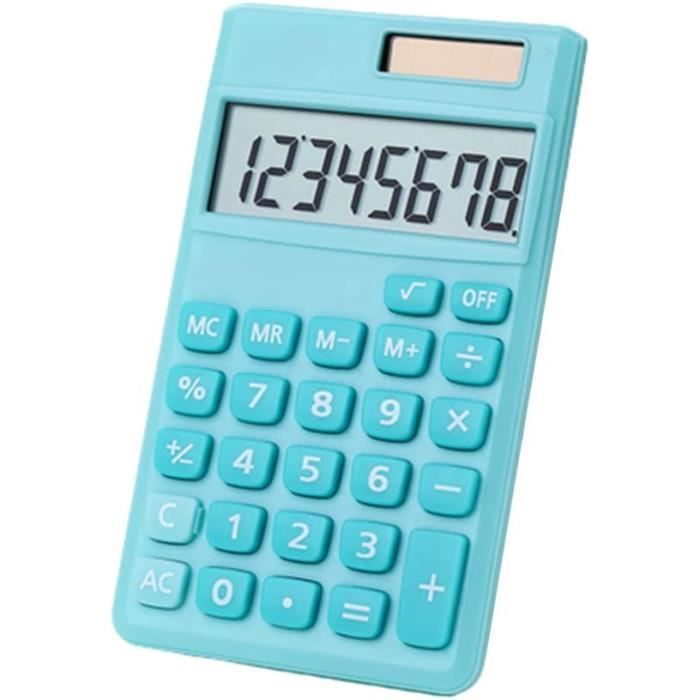 LIWI-Mini calculatrice de poche, affichage à 8 chiffres, double ...
