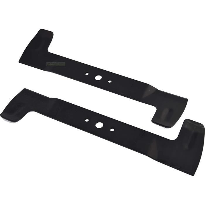 Lot de 2 lames de 46 cm - 92 cm - Pour tracteur à gazon ISEKI Cut Master JU 2135, JU 2135H[500 ...