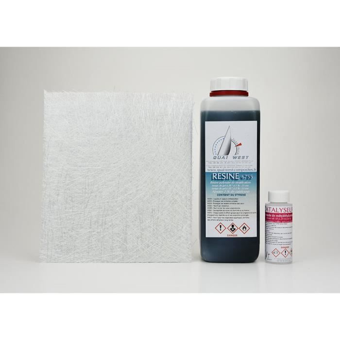 Kit résine polyester 1 KG - Cdiscount Sport