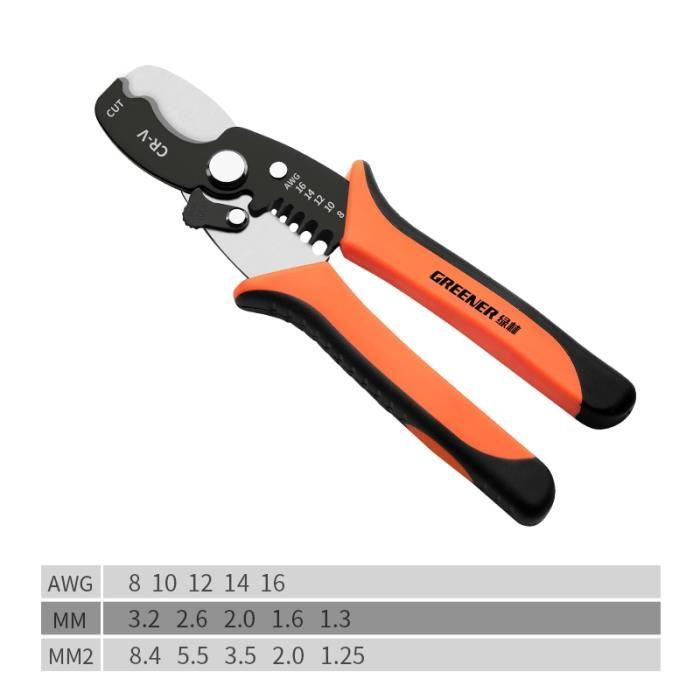 Pince outil,Pince à sertir automatique multifonctionnelle, coupe-fil ...