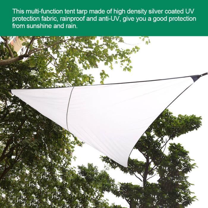 GAR® Parasol Triangle Rectangle Imperméable UV protection Extra Lourd ...