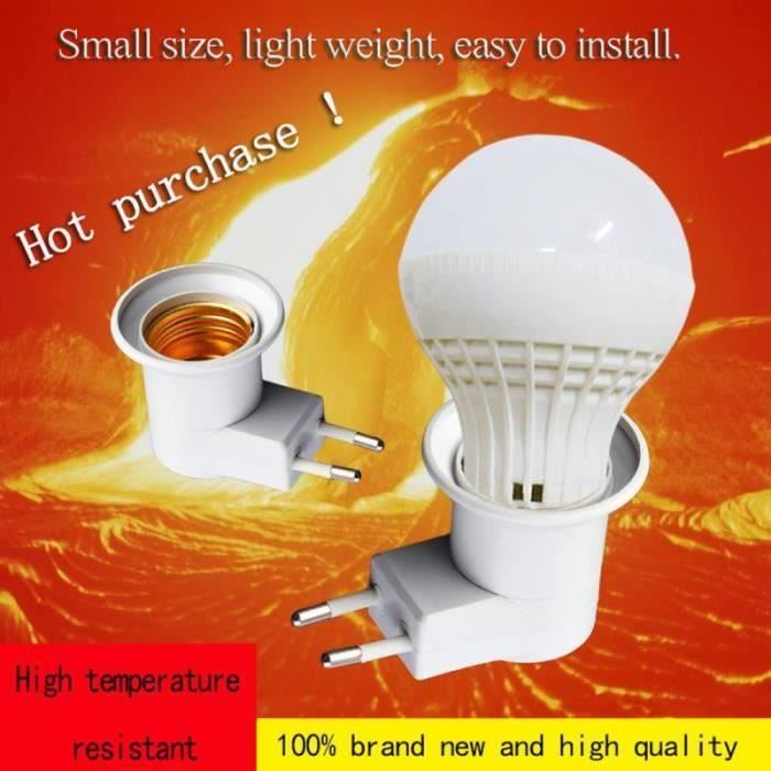 NX07219-douille de lampe E27 Prise murale EU plug 6 * 5 * 4cm ... NX07219-douille de lampe E27 Prise murale EU plug 6 * 5 * 4cm ...