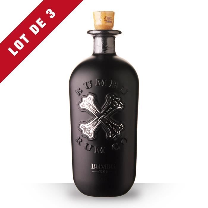 Rhum Bumbu XO 70cl - Lot de 3 - La cave Cdiscount