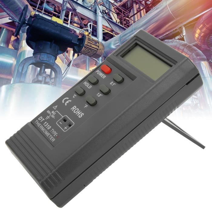 Dilwe DT-1310 Thermomètre numérique de type K Température de ...
