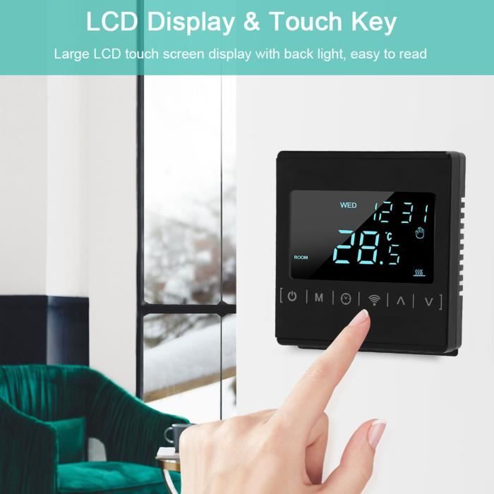 Thermostat Bluetooth Thermostat Intelligent Wifi Bluetooth Mh1823, Application Lcd, Contrle ...