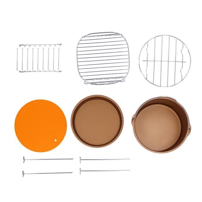 Fdit Pièces de friteuse Pizza Pan Cake Pan Steaming Rack Fryer Parts ...