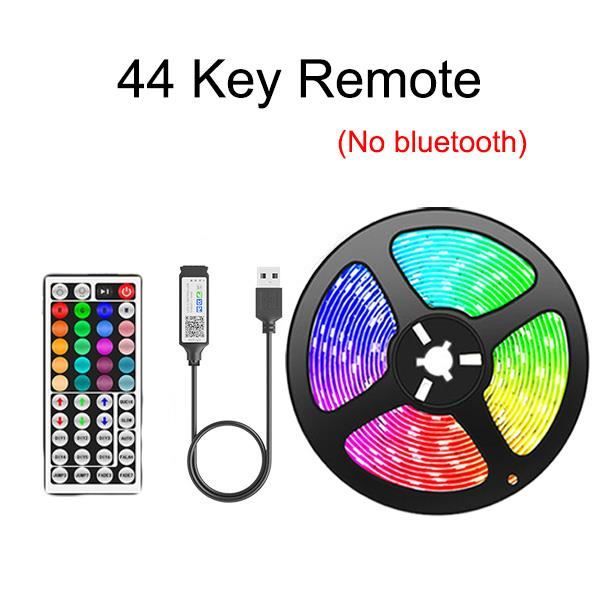 BANDE LED,44 Key Control 5m Bande lumineuse LED RVB flexible pour la décoration de la chambre ...