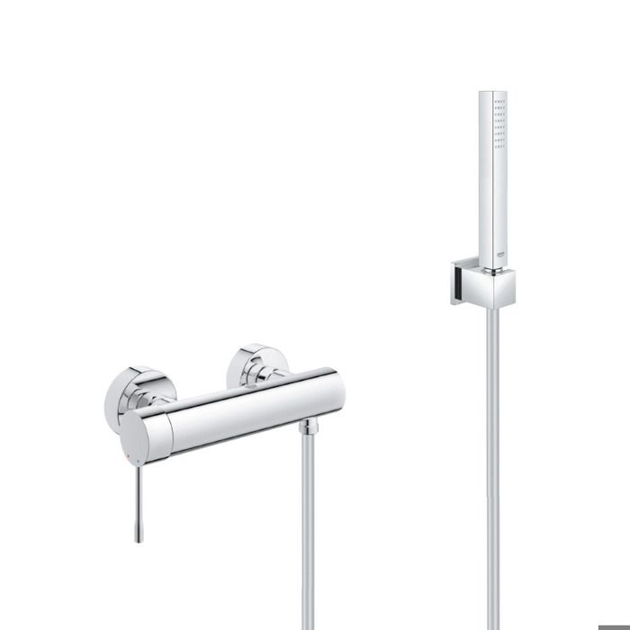 Grohe - Set de douche Mitigeur de douche Essence + Douchette Stick 1 ...