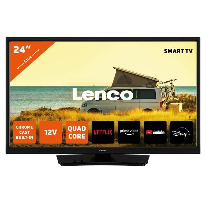 Smart TV 24" - LENCO - LED-2463BK - Noir - Android - Wi-Fi - Cdiscount ...