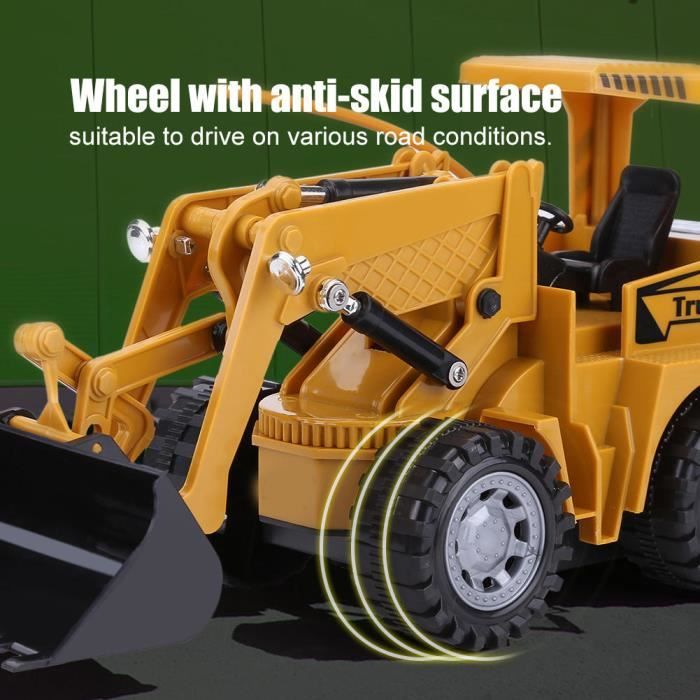 Lv.life Jouet télécommandé 5CH RC Excavator Digger ABS Télécommande ...