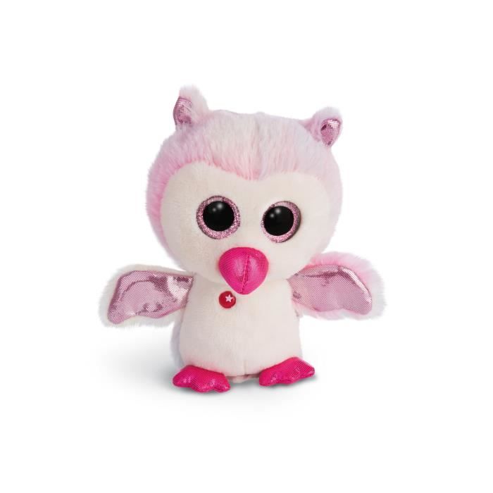 Peluche - Nici - Glubschis hibou junior - 15 cm - Blanc/Rose - Pour ...