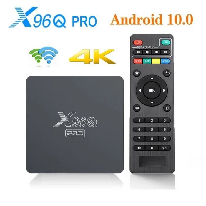 Boîtier IPTV - PRUMYA - X96Q PRO - Android 10.0 - 4K - WiFi 2.4GHz ...