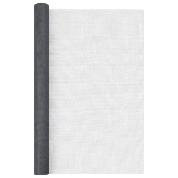 Treillis en fibre de verre 100x1000 cm gris - QQMORA - Cdiscount Jardin