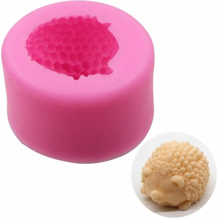 Moule Bougies Forme Hérisson Silicone Fabriqué La Main 3D Savon Diy ...