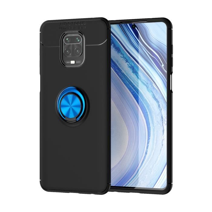 Coque Xiaomi Redmi Note 9 Pro, Silicone Souple 360° Rotation Ring ...
