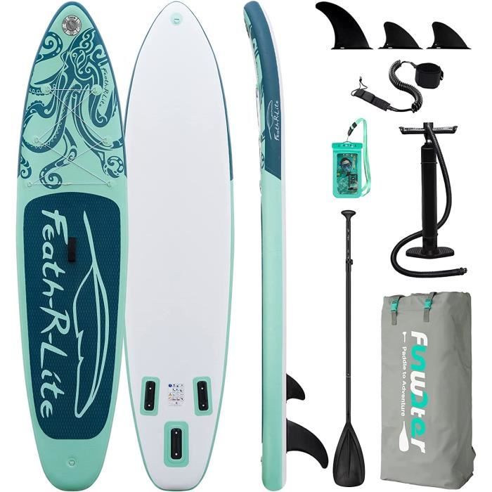 Planche de Surf Gonflable - Feath-R-Lite - Paddle Réglable - Pompe ...