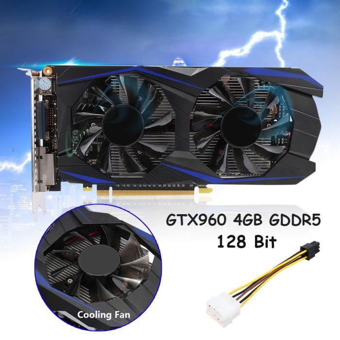 Carte graphique GTX 960 4 Go GDDR5 pour NVIDIA GeForce 128 bits PCI ...