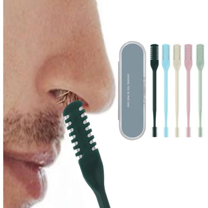 Mens Womens Nasal Nose Hair Trimmer Clipper Ear Eyebrow Grooming Cutter 360 Degree Rotating Manual Nose Hair Trimmer Double H300 Cdiscount Electromenager