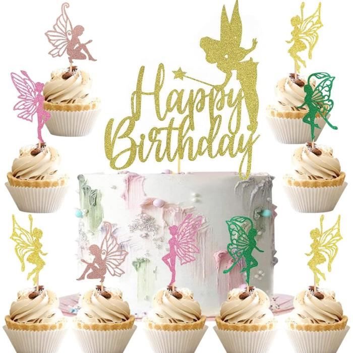 Décoration De Gâteau Fée Anniversaire Décoration Gateau Fairy Cake ...