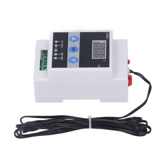 VBESTLIFE Thermostat de rail DIN Régulateur de température à affichage numérique Installation ...