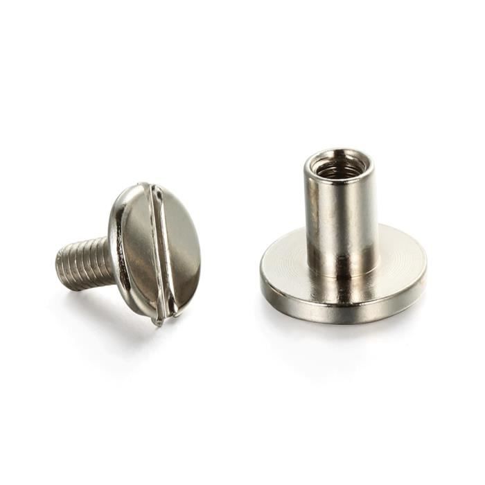 RIVET,silver-8mm--Rivets de sangle à clous solides de 5-6, 5- 8mm, 10 ...