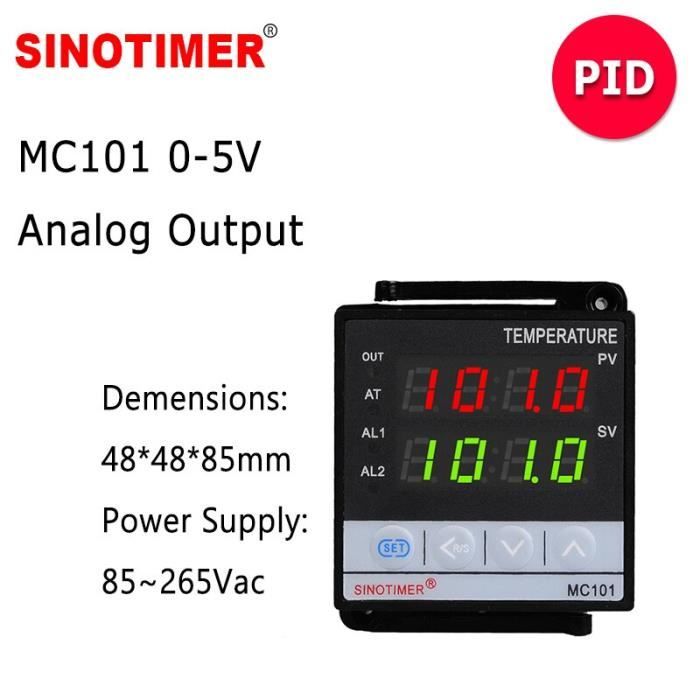 0-5V output -85 ~ 265Vac PT100 K Thermocouple D'entrée Numérique PID ...