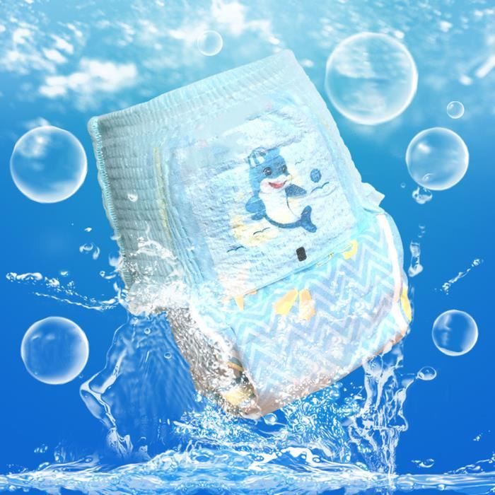 Couche de natation pour bébé 360 degrés élastique taille imperméable ...