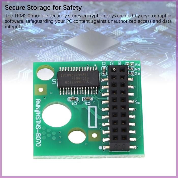 TPM 2.0 Module Board 20pin Module Motor Boards pour HPE 812119-001 ...