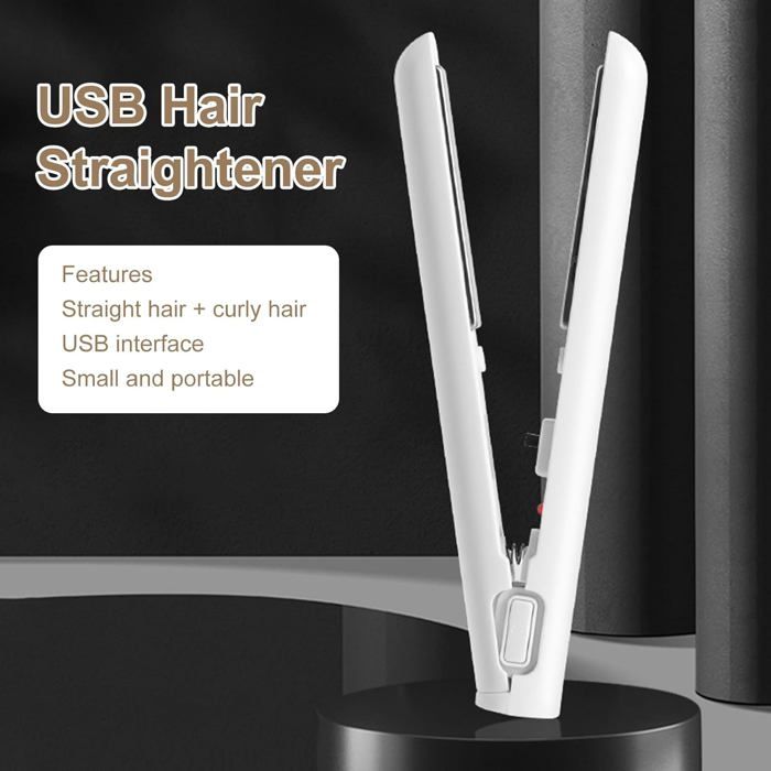 Mini Lisseur Cheveux Usb Lisseur Boucleur Cheveux 2 En 1 Avec Câble De ...