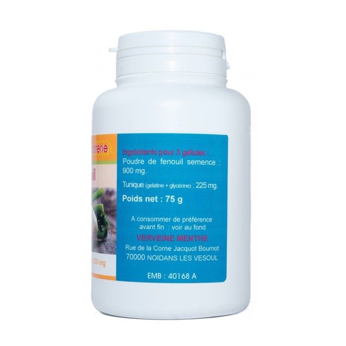 GELULES FENOUIL 200 gélules dosées à 300 mg. - Cdiscount Santé - Mieux ...