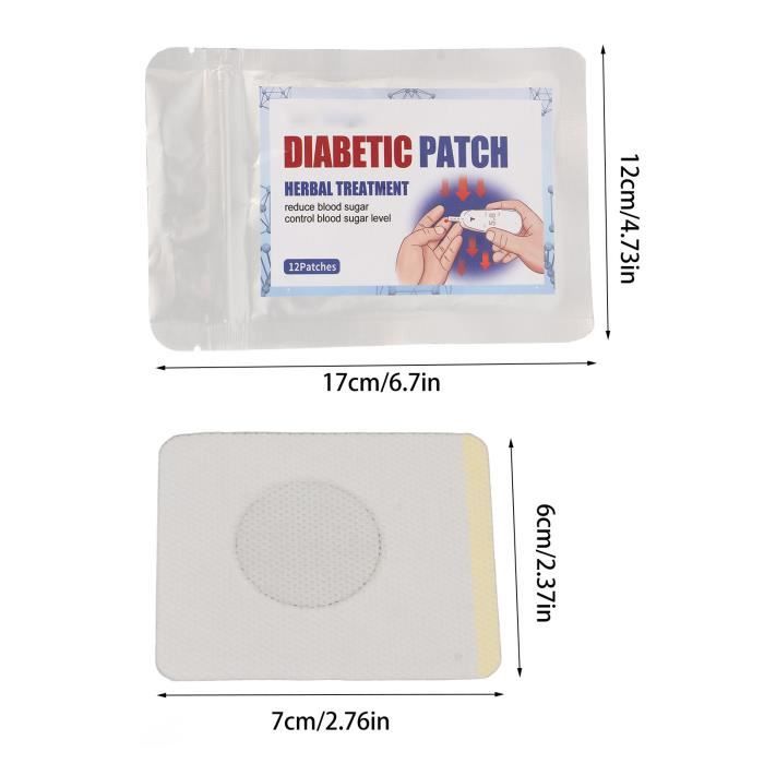 DUO Patch abdominal diabétique 24 pièces pour soulager la soif de ...