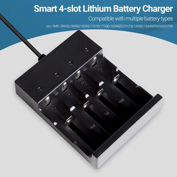 KIT CHARGEUR Chargeur de batterie intelligent pratique utile 4 ...