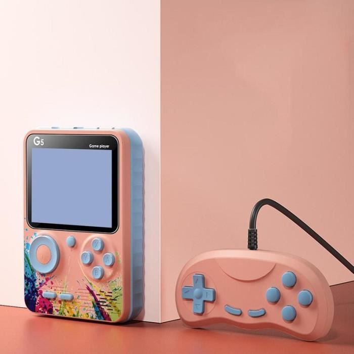Double Bleu-Mini Console De Jeux Vidéo Rétro Portable G5, Avec 500 Jeux ...