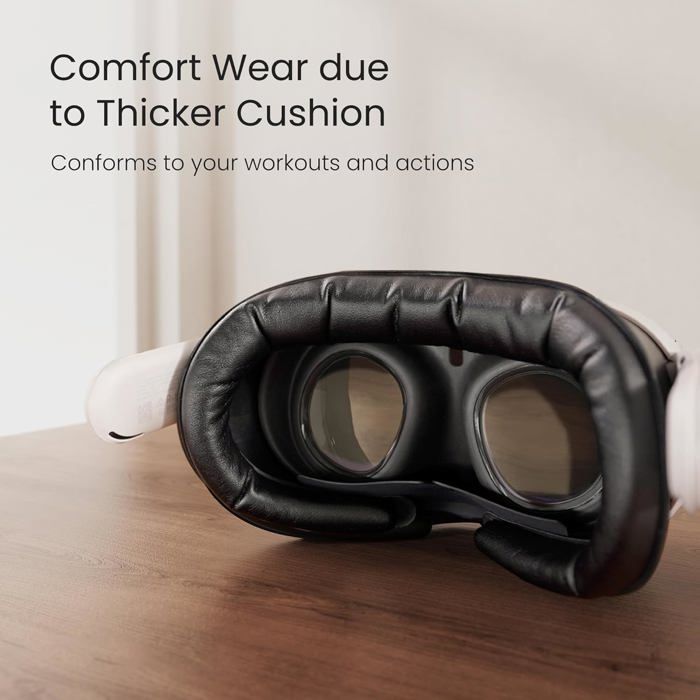 Couvre-visage pour Meta Quest 3 - WOOPSO - Interface faciale en cuir PU ...