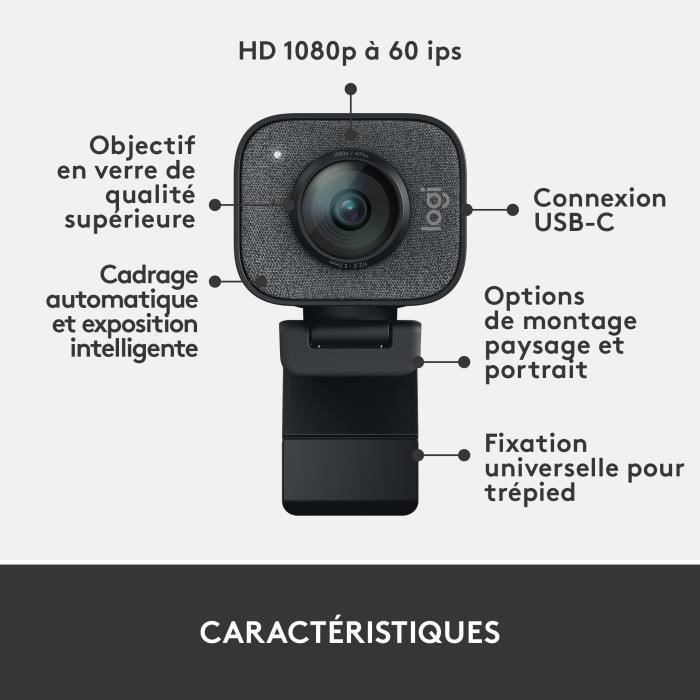 Webcam - Full HD 1080p - Logitech G - StreamCam - Microphone intégré ...