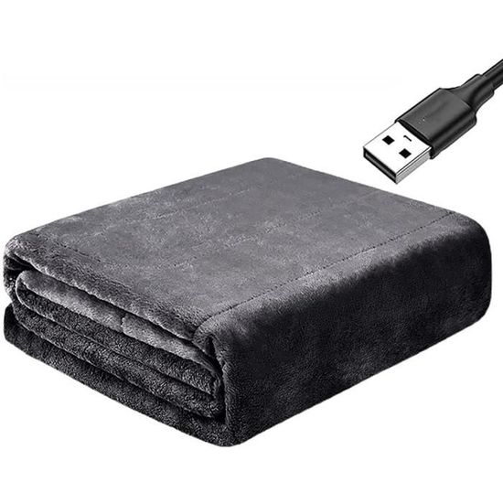 Usb 140 x 80 cm cozy wrap châle potable usb lap couverture chauffante ...