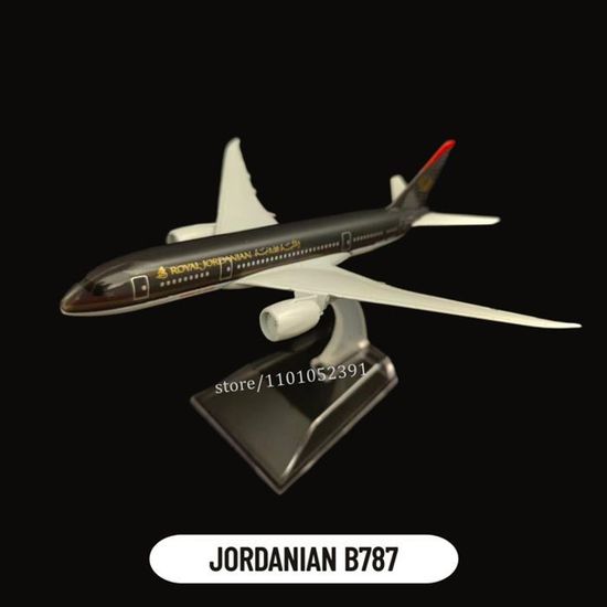 (155.JORDANIAN B787)Modèle d'avion en métal à l'échelle 1:400, avion de ...