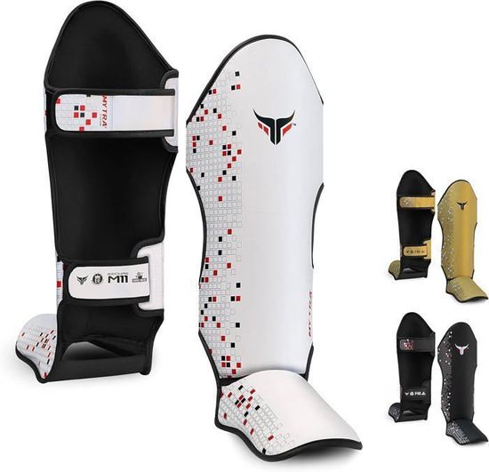 Protège Tibia - Mytra - Fusion M-11 - Cuir Artificiel - Rembourrage ...