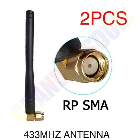 2 pièces-antenne de réception de signal 433mhz 3dbi sma femelle lora, module pbx iot, lorawan ...