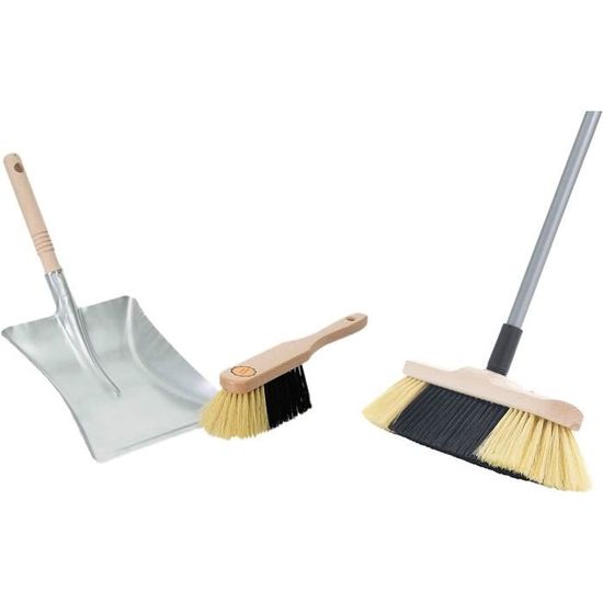 Ensemble balai de ménage d'intérieur | 1 balai 1-2 tête soie gr 30 cm ...