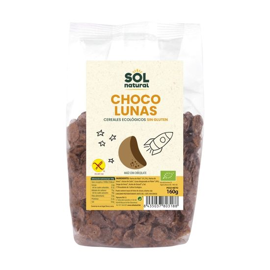 SOL NATURAL - Céréales Choco Lunas sans gluten Bio 160 g (Chocolat ...